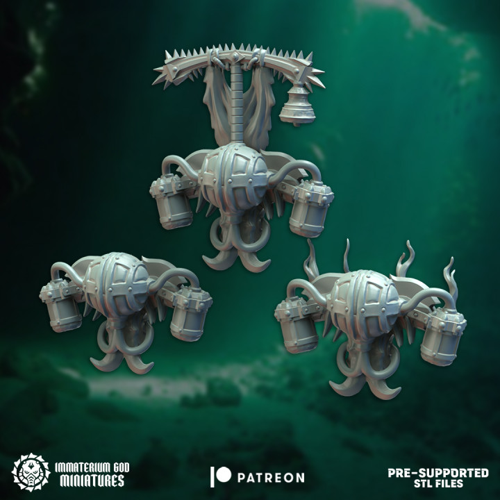3D Printable Abyss bits set Vol. II by Immaterium God Miniatures