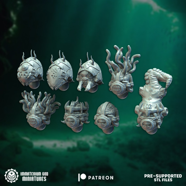 3D Printable Abyss bits set Vol. II by Immaterium God Miniatures