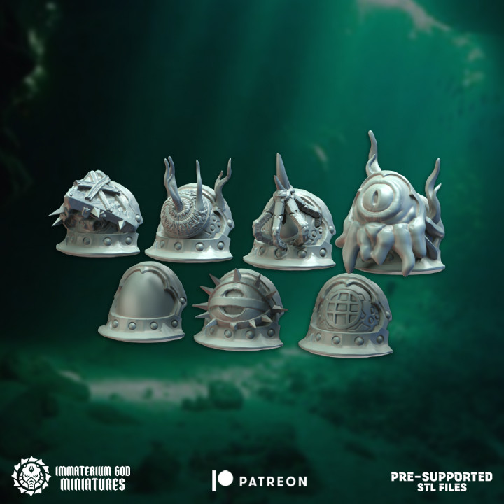3D Printable Abyss bits set Vol. II by Immaterium God Miniatures
