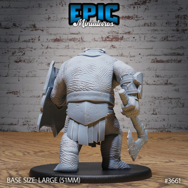 3D Printable Marauder Troll Set / Evil Rogue Ogre / Male Cave Beast / Forest Bandit / Siege ...