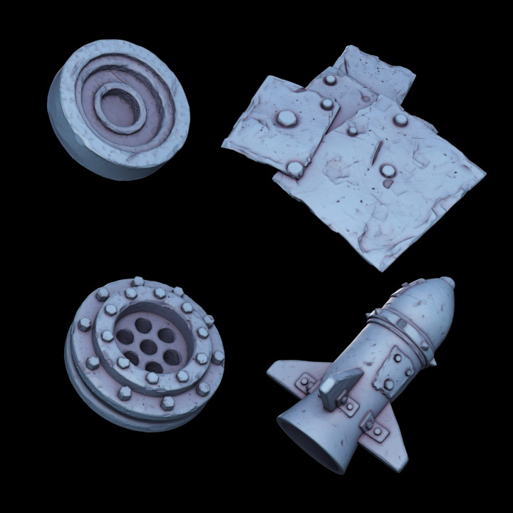 Téléchargement Kitbash Vol.1/2 Ork / 80 Unique pieces par WarZone Miniature