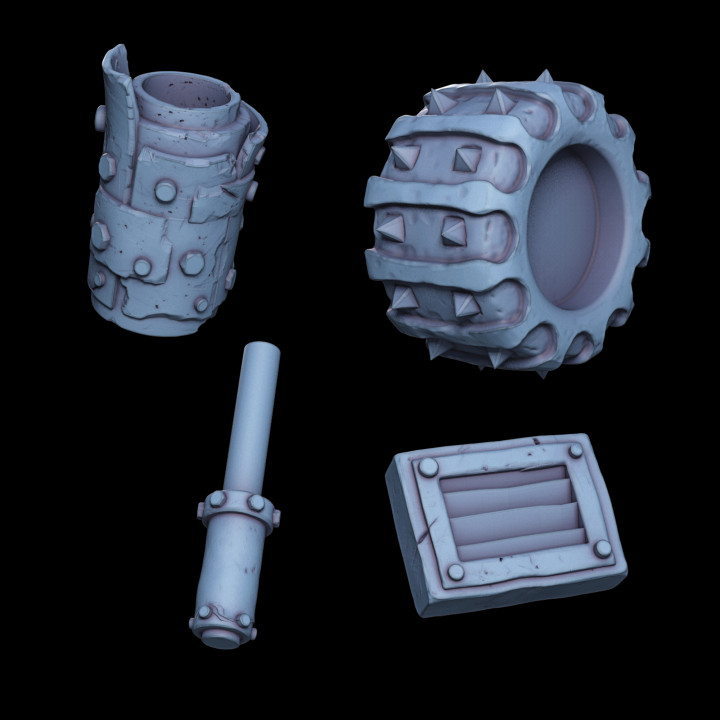 Téléchargement Kitbash Vol.1/2 Ork / 80 Unique pieces par WarZone Miniature