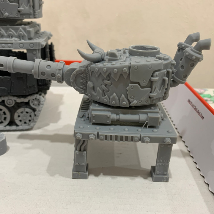 3D Printable Turrets and Platform for Orc Battlewagon by Hardcore ...