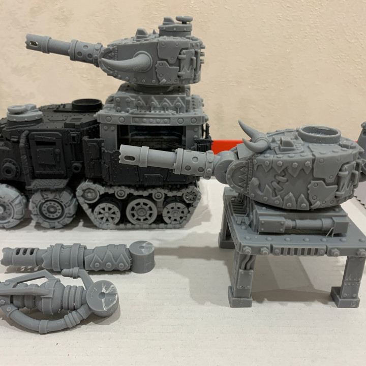 3D Printable Turrets and Platform for Orc Battlewagon by Hardcore ...