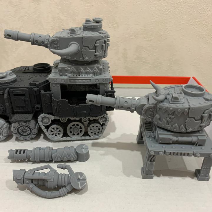 3D Printable Turrets and Platform for Orc Battlewagon by Hardcore ...