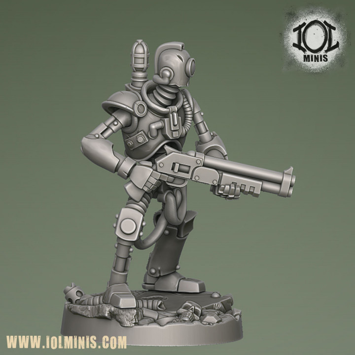 3D Printable B4S3-L1N3 the Robot, Modular Build-A-Bot by Imitation of ...