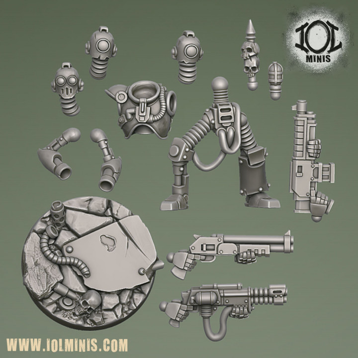 3D Printable B4S3-L1N3 the Robot, Modular Build-A-Bot by Imitation of ...