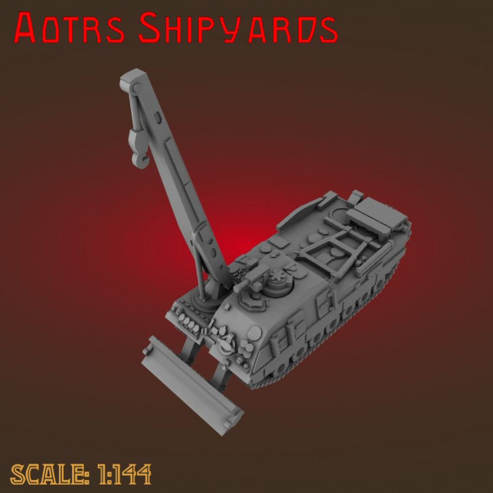 3D Printable MG144-G05 Bergepanzer 3 Buffel ARV by Aotrs Shipyards