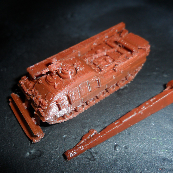 3D Printable MG144-G05 Bergepanzer 3 Buffel ARV by Aotrs Shipyards