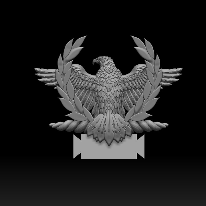 3D Printable EMBLEM Roman Empire SPQR by Dmitry Tishchenkov