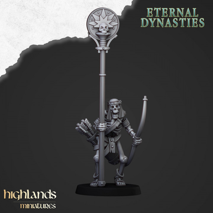 3D Printable Ancient Skeletons with Bows - Highlands Miniatures by ...