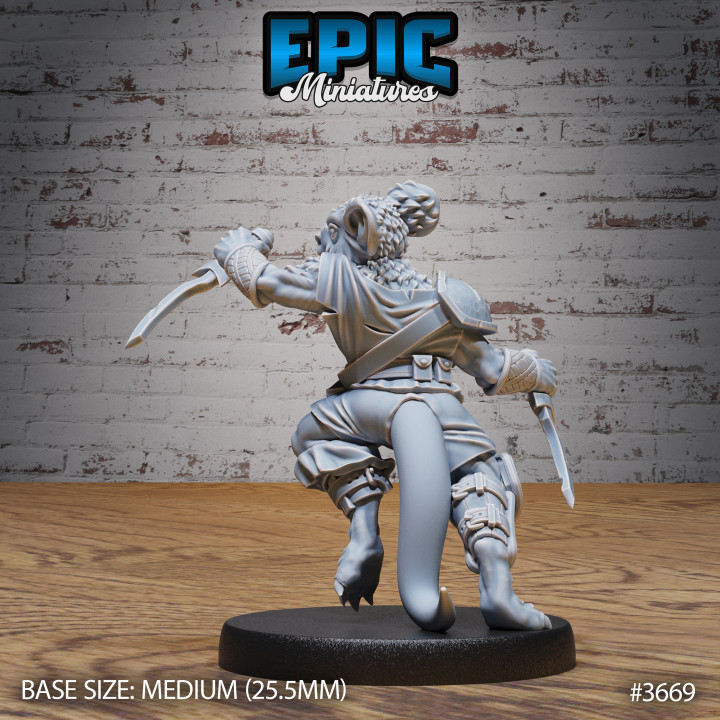 3D Printable Mice Folk Raider Set A / Rat Warrior / Mouse Fighter ...