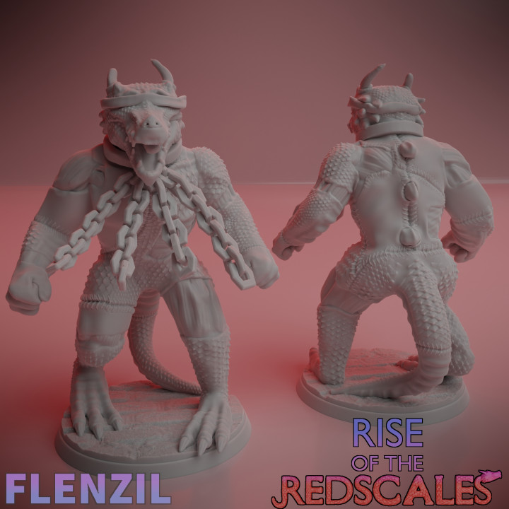 3D Printable Rise of the Redscales - Complete Miniature Pack by Flenzil ...
