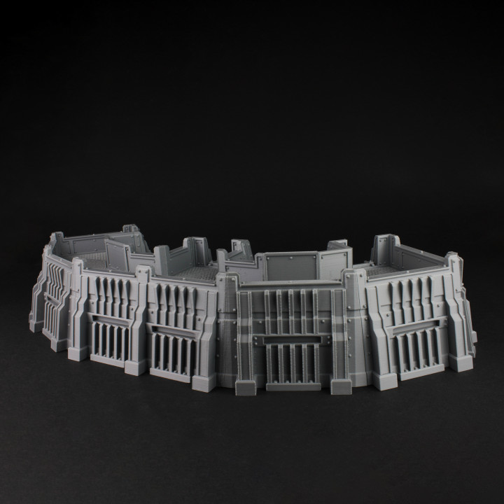 3D Printable Fortified Walls Upgrade by Tesseract Tomb