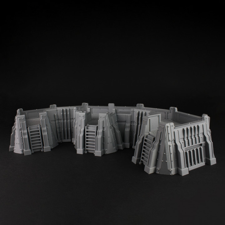 3D Printable Fortified Walls Upgrade by Tesseract Tomb