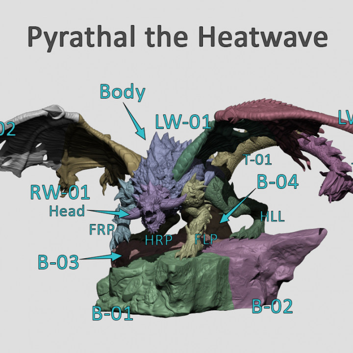 3D Printable Pyrathal the Heatwave vs Ulgar the Ohrmfate by SolGood ...