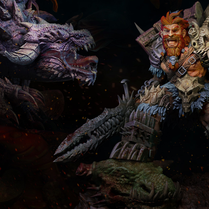 3D Printable Pyrathal the Heatwave vs Ulgar the Ohrmfate by SolGood ...