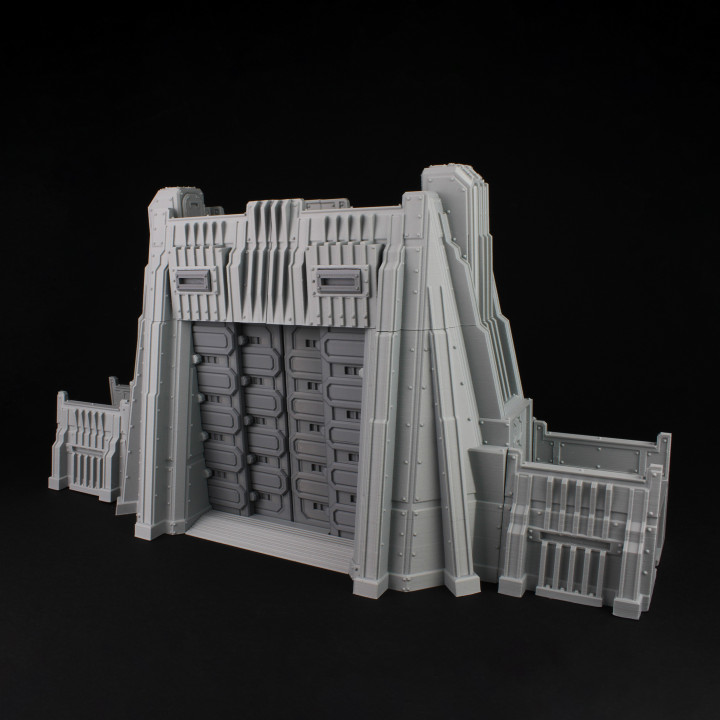3D Printable Fortified Gatehouse by Tesseract Tomb