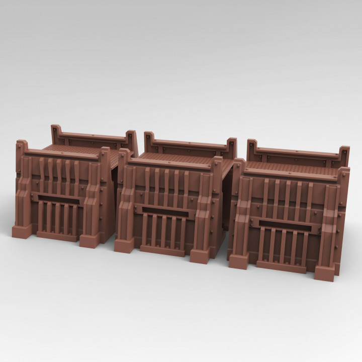 3D Printable Fortified Wall Sample by Tesseract Tomb