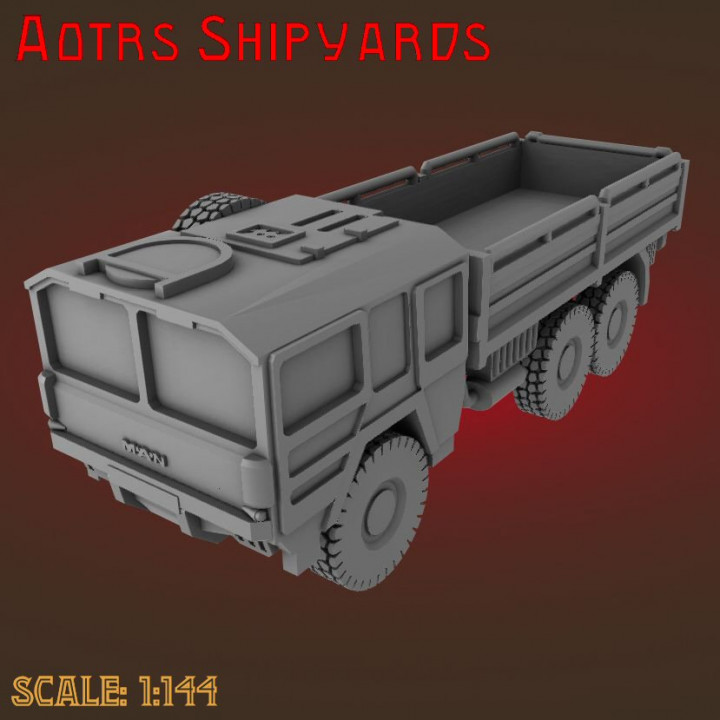 3D Printable MG144-G12C Man Kat 1 6x6 (Open) by Aotrs Shipyards