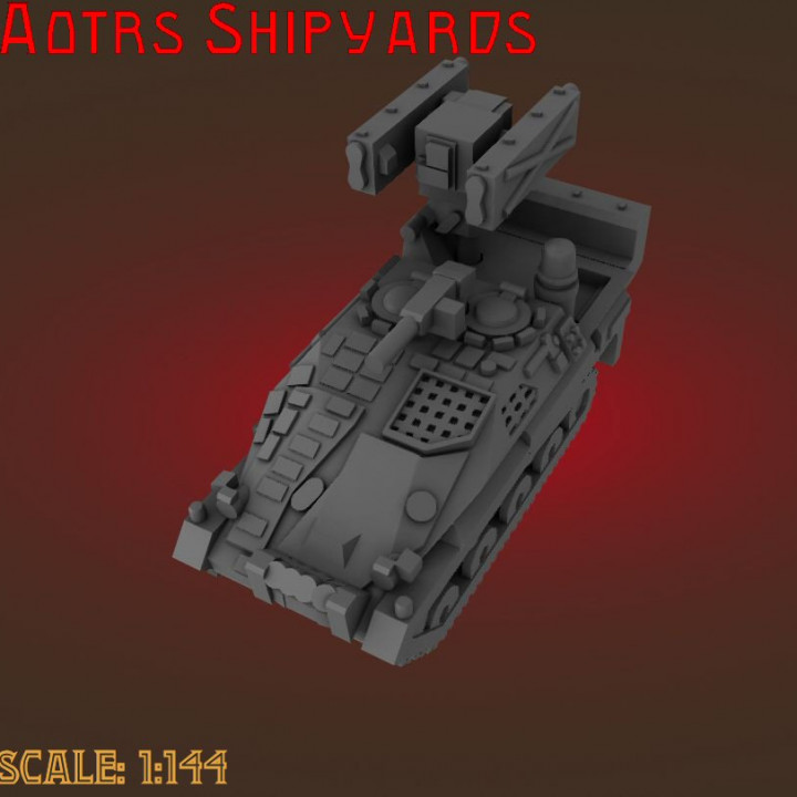 3D Printable MG144-G18 Wiesel 2 Ocelot by Aotrs Shipyards