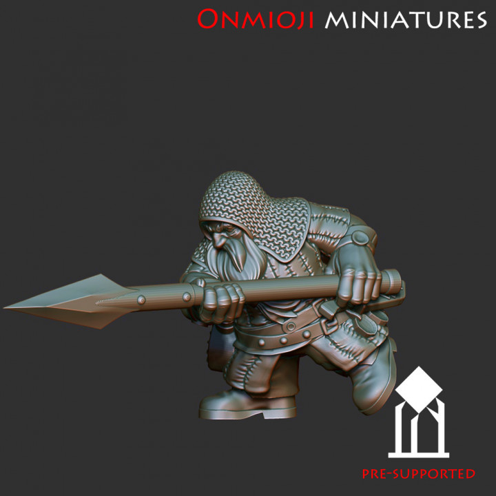 3D Printable Dwarf miner by Stanislav Kuznetsov