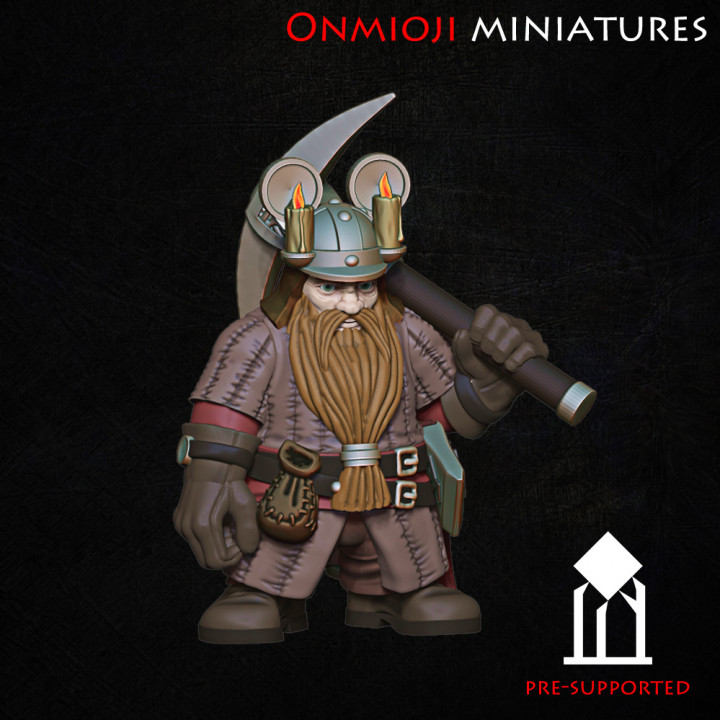 3d Printable Dwarf Miner By Stanislav Kuznetsov