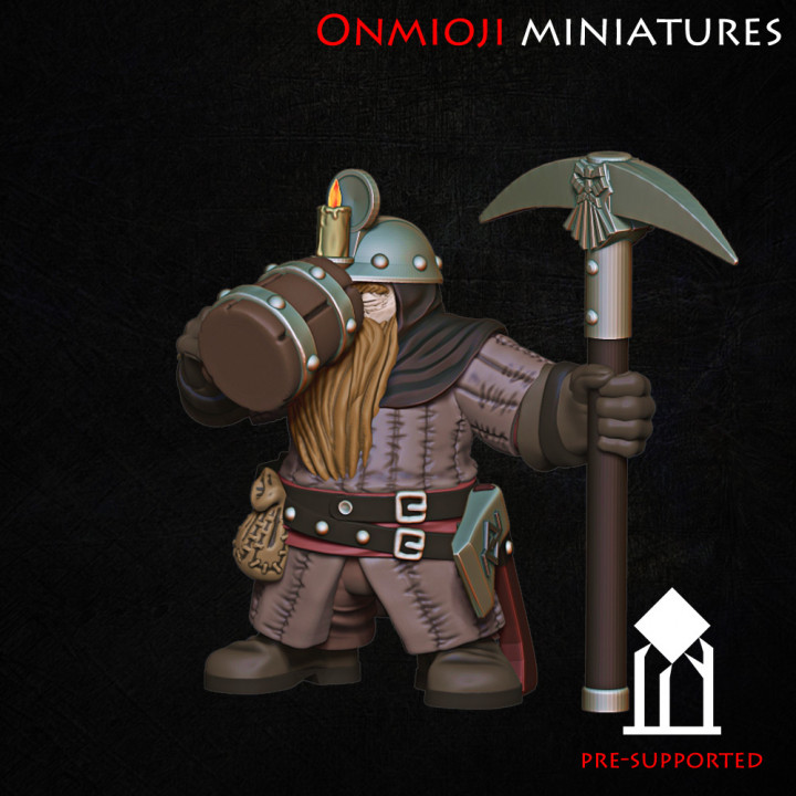 3D Printable Dwarf miner by Stanislav Kuznetsov