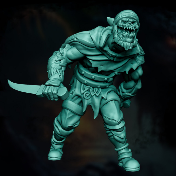 3D Printable Zombie Bandit by Monster Atlas