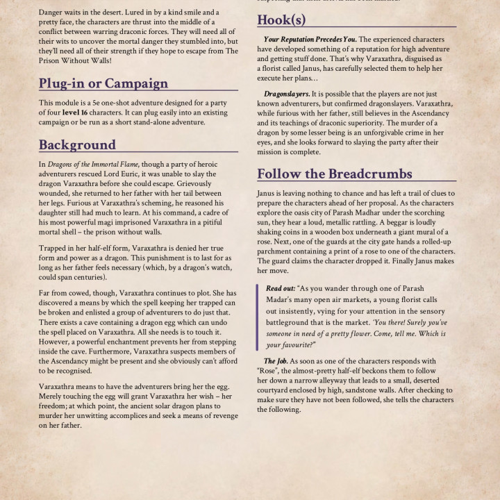 3D Printable The Prison Without Walls - 5e One Shot by Mammoth Factory