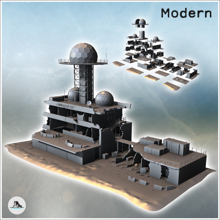 3D Printable Modern fortified base pack No. 2 - Cold Era Modern Warfare ...