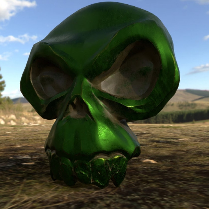 3D Printable 3d models world of warcraft style skull by david martin