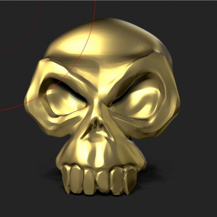 3D Printable 3d models world of warcraft style skull by david martin