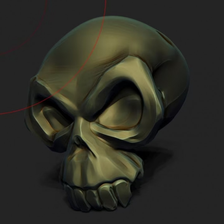 3D Printable 3d models world of warcraft style skull by david martin