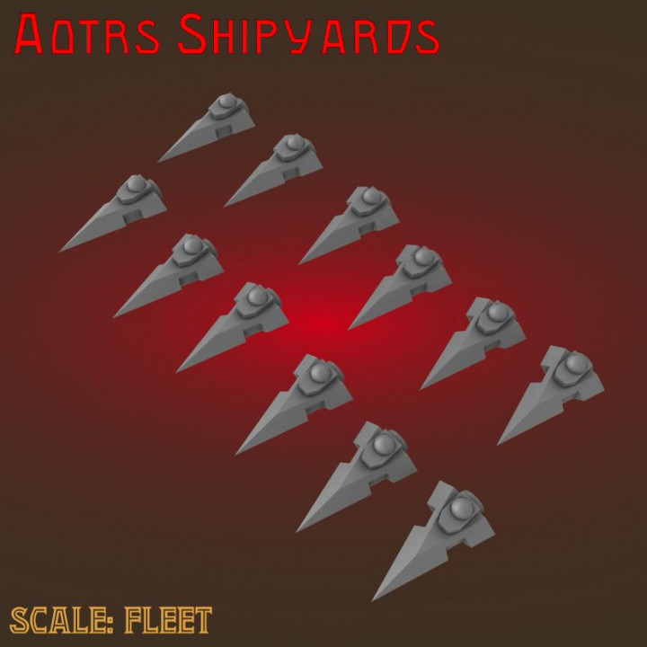 3D Printable GDH:D001 Delta Series Assault Shuttle by Aotrs Shipyards