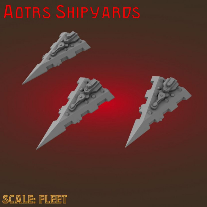 3D Printable GDH:D103 Delta Series Destroyer by Aotrs Shipyards