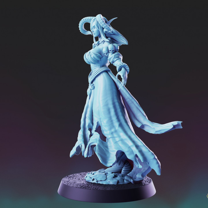 3D Printable Cursed Elf Banshee - Pose 3 + Pinups by PSMiniatures