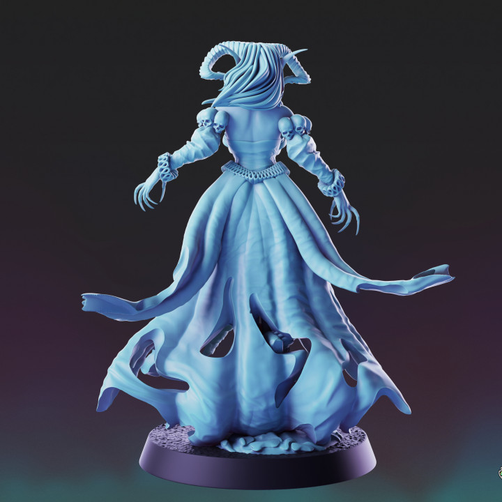 3D Printable Cursed Elf Banshee - Pose 3 + Pinups by PSMiniatures