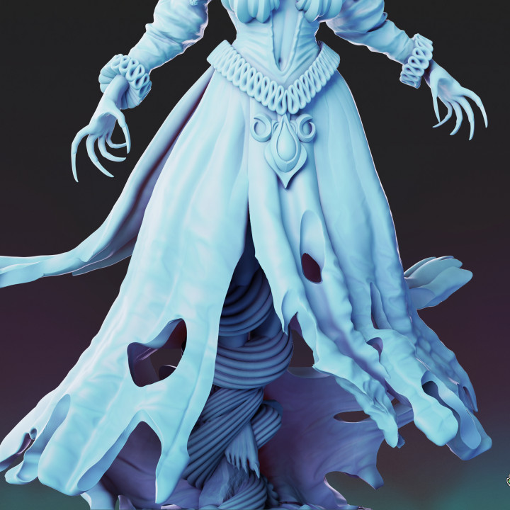 3D Printable Cursed Elf Banshee - Pose 3 + Pinups by PSMiniatures