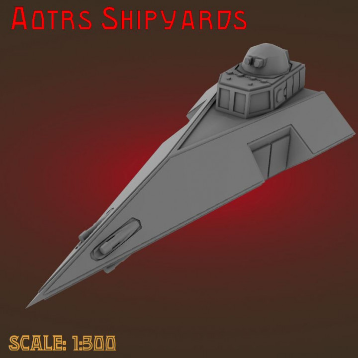 3D Printable SW300-HE001 Galba Assault Shuttle by Aotrs Shipyards