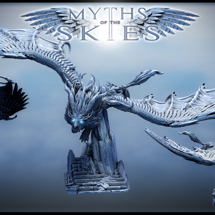 3D Printable Elder Stalker Owl (pose 2 of 2) by Mini Monster Mayhem