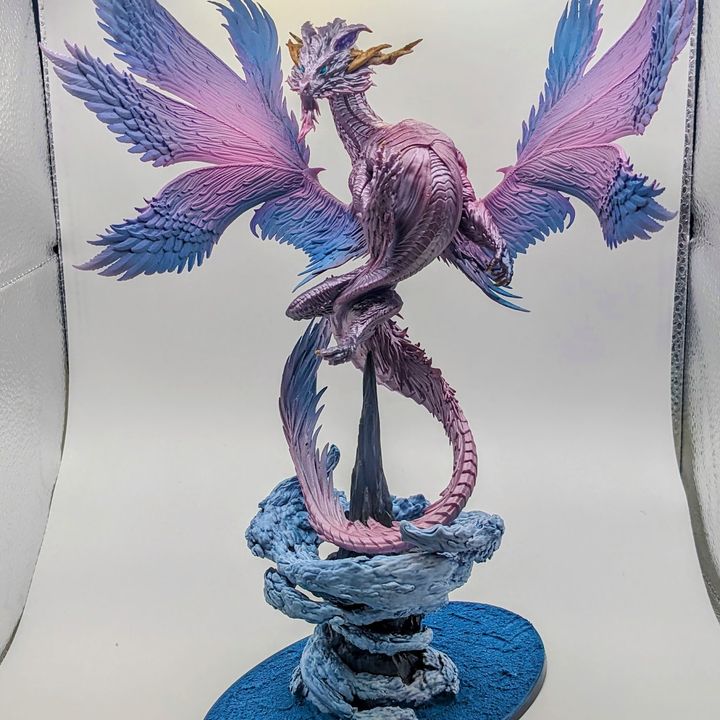 3D Print of Royal Feathered Dragon (2023 new pose) by chriscatlett