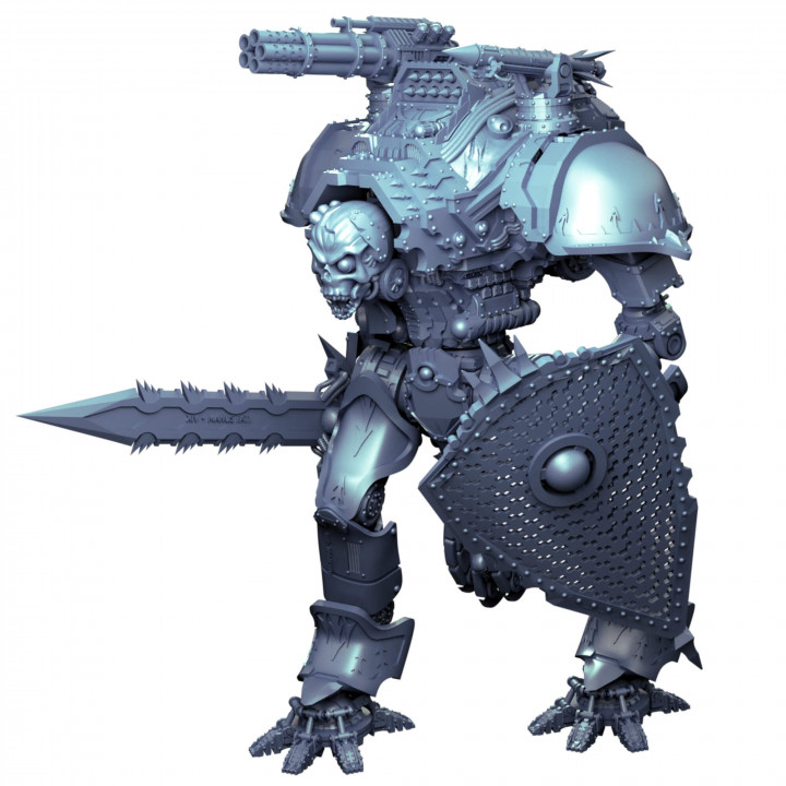 3D Printable Large War Knight With A Selection of Melee and Ranged ...