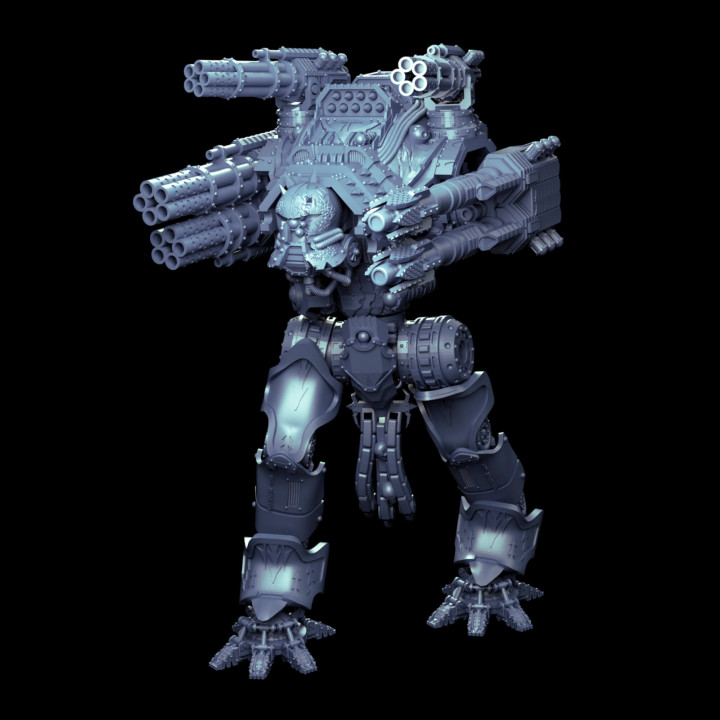 3D Printable Large War Knight With A Selection of Melee and Ranged ...
