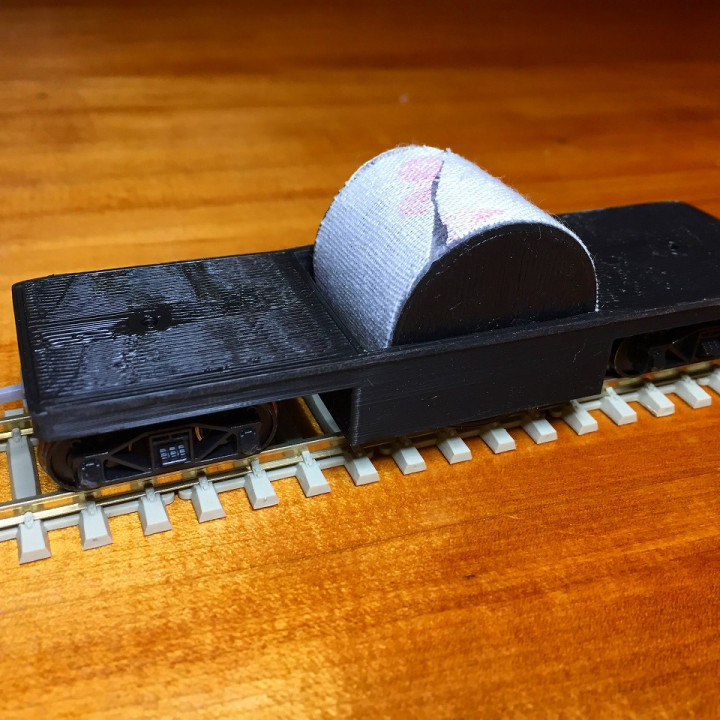 3D Printable HO scale rail cleaning car by 041 gissha