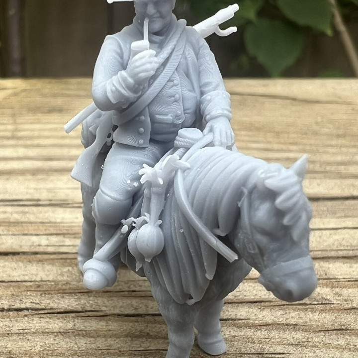 3D Printable Halfling Dragoons, Myth, Magic and Muskets by Mighty Epic Wars