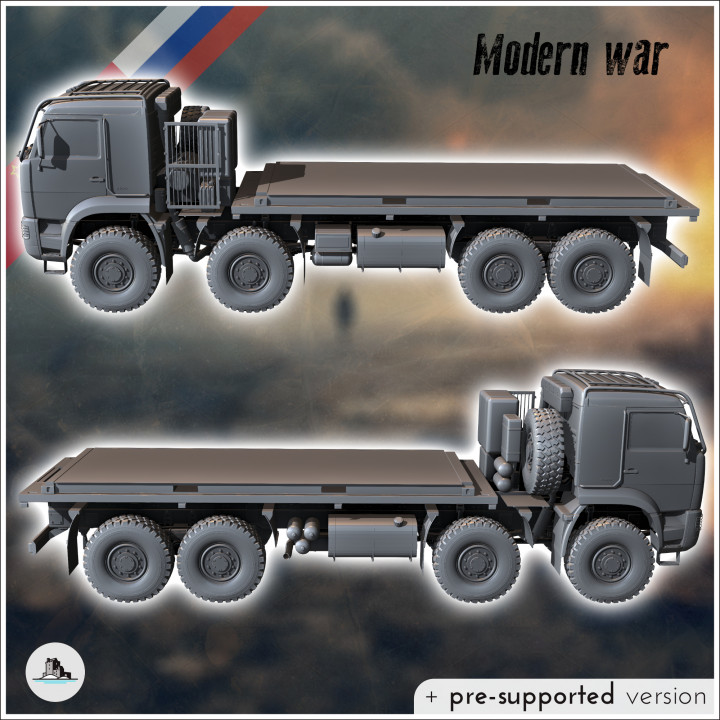 3D Printable Kamaz 6560 russian transport truck - Soviet Union ...