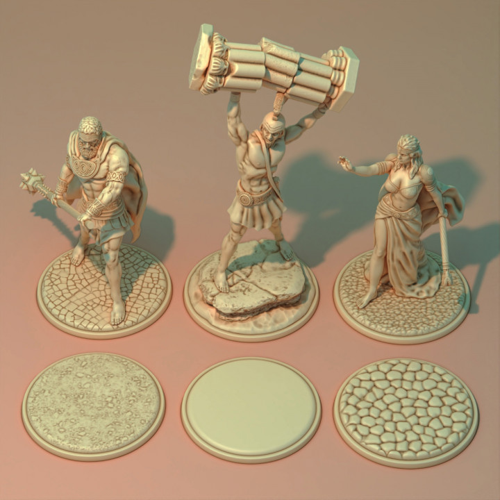 3D Printable Empyrean Titans – Full Mythic Miniature Set with Titans ...