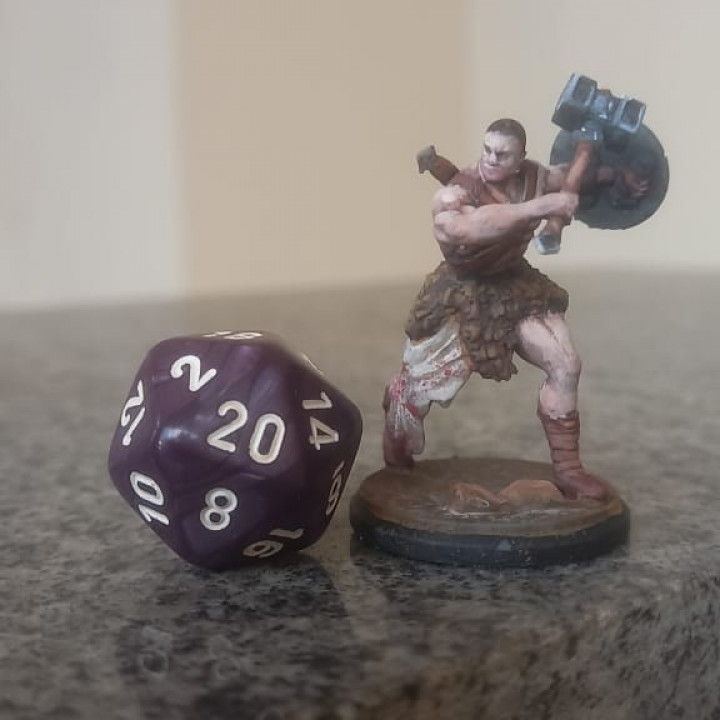 3D Printable Borus The Barbarian by Tenda Orc Studio