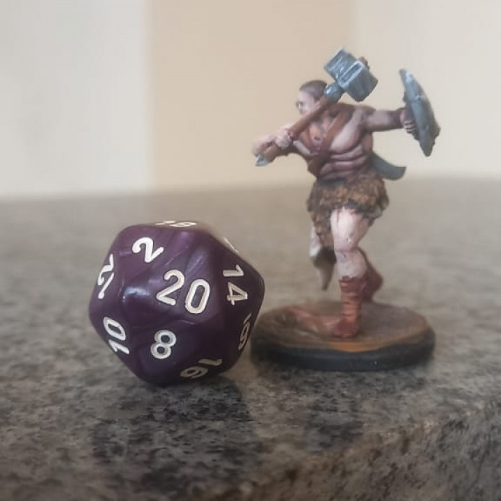 3D Printable Borus The Barbarian by Tenda Orc Studio